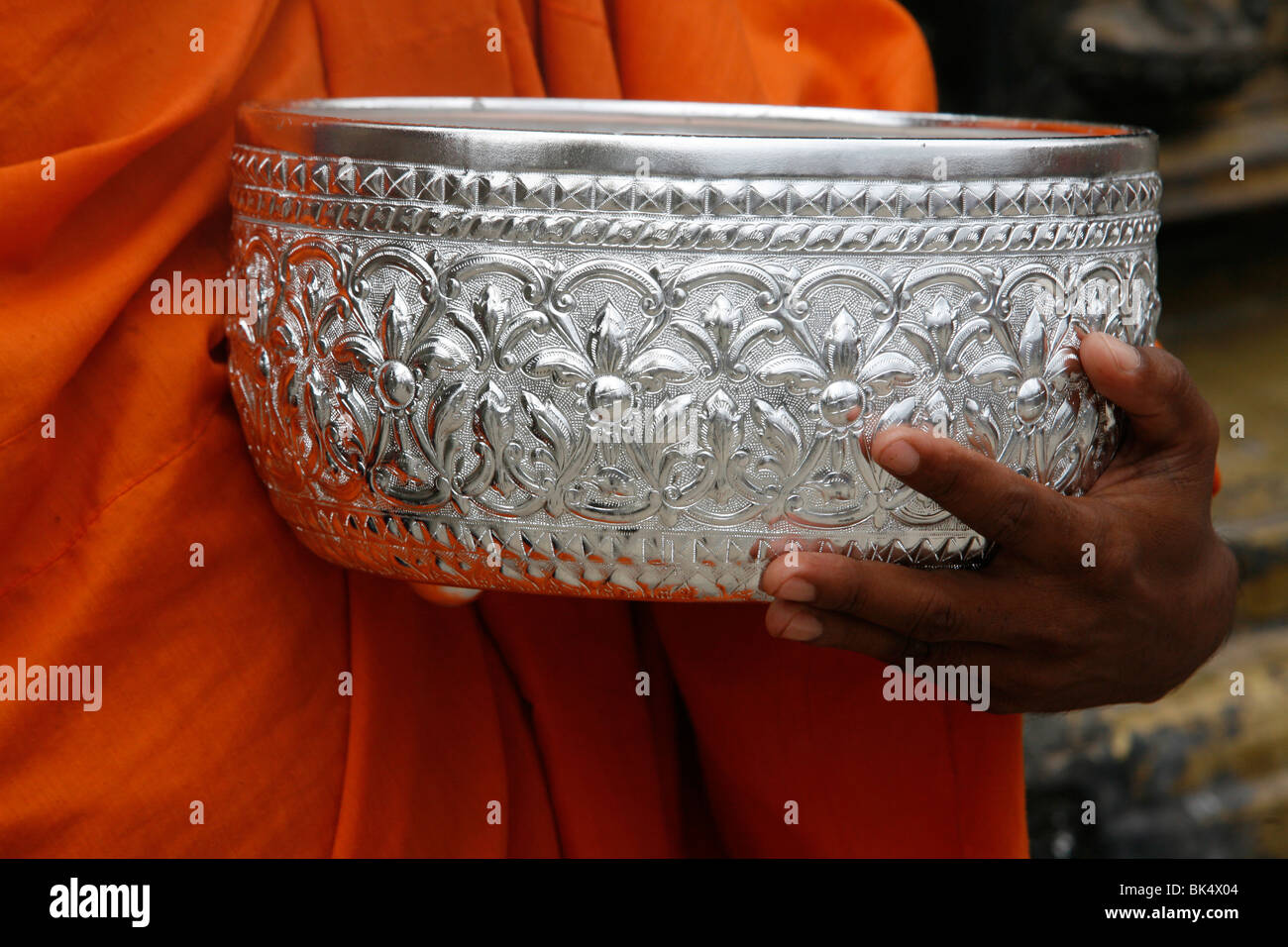 Alms bowl, Kathmandu, Nepal, Asia Stock Photo - Alamy