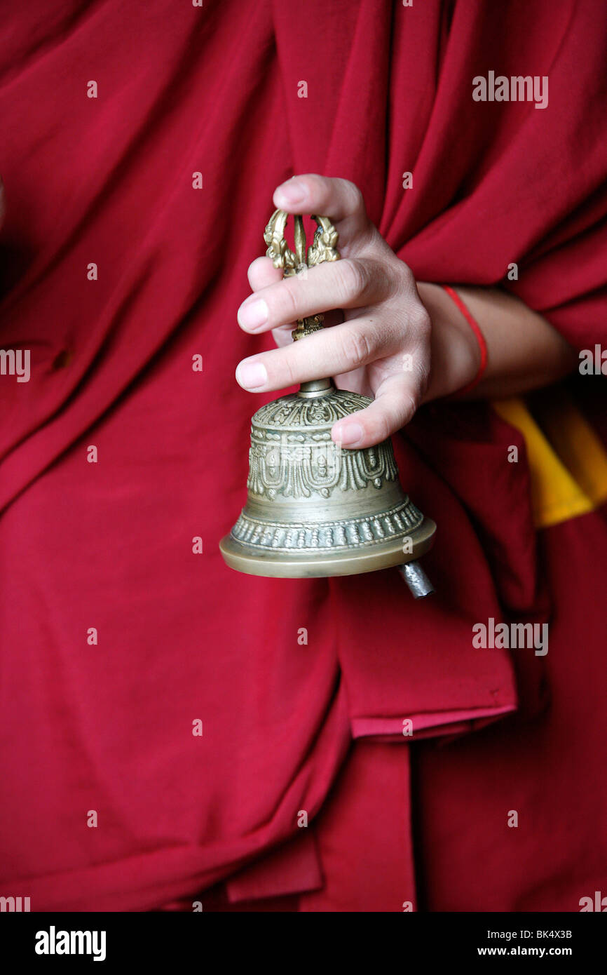 Gantha Tibetan bell, Kathmandu, Nepal, Asia Stock Photo - Alamy