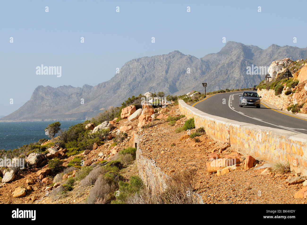 Motorist on the R44 a scenic road along the Garden Route called ...
