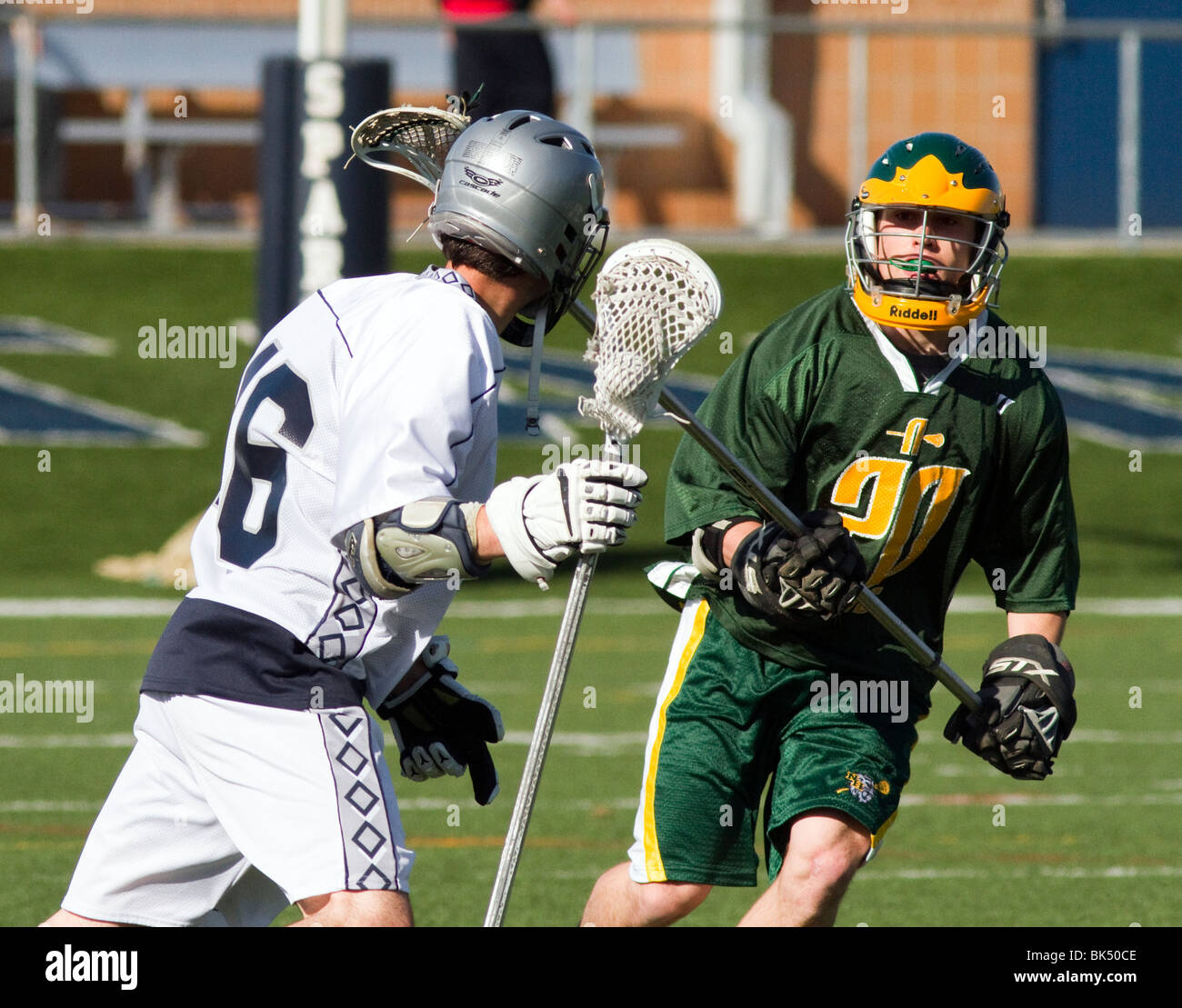 Boys high school lacrosse match Stock Photo - Alamy
