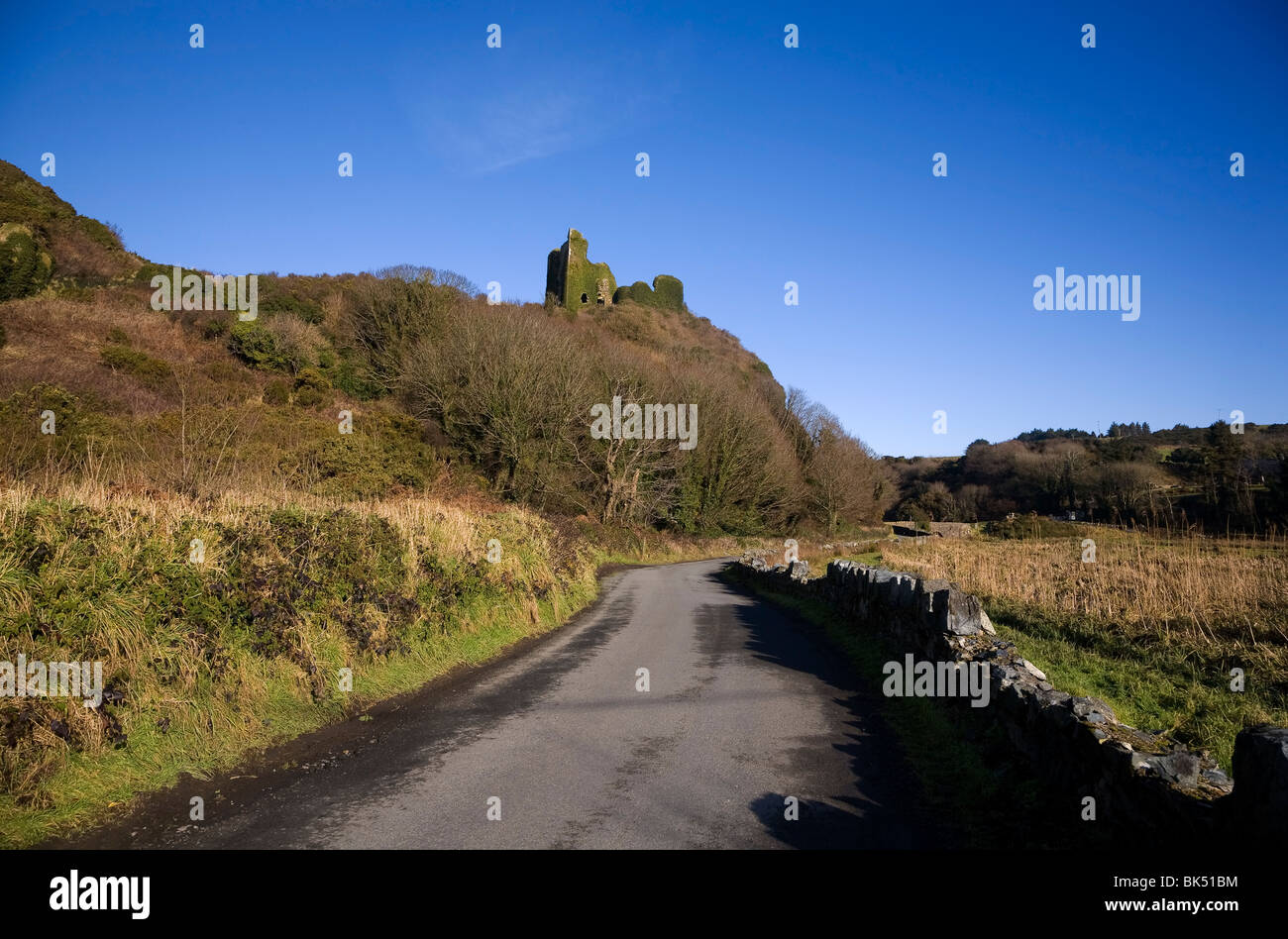 13th Century Ruined Dunhill Castle, Sacked by Cromwell in the 17th ...