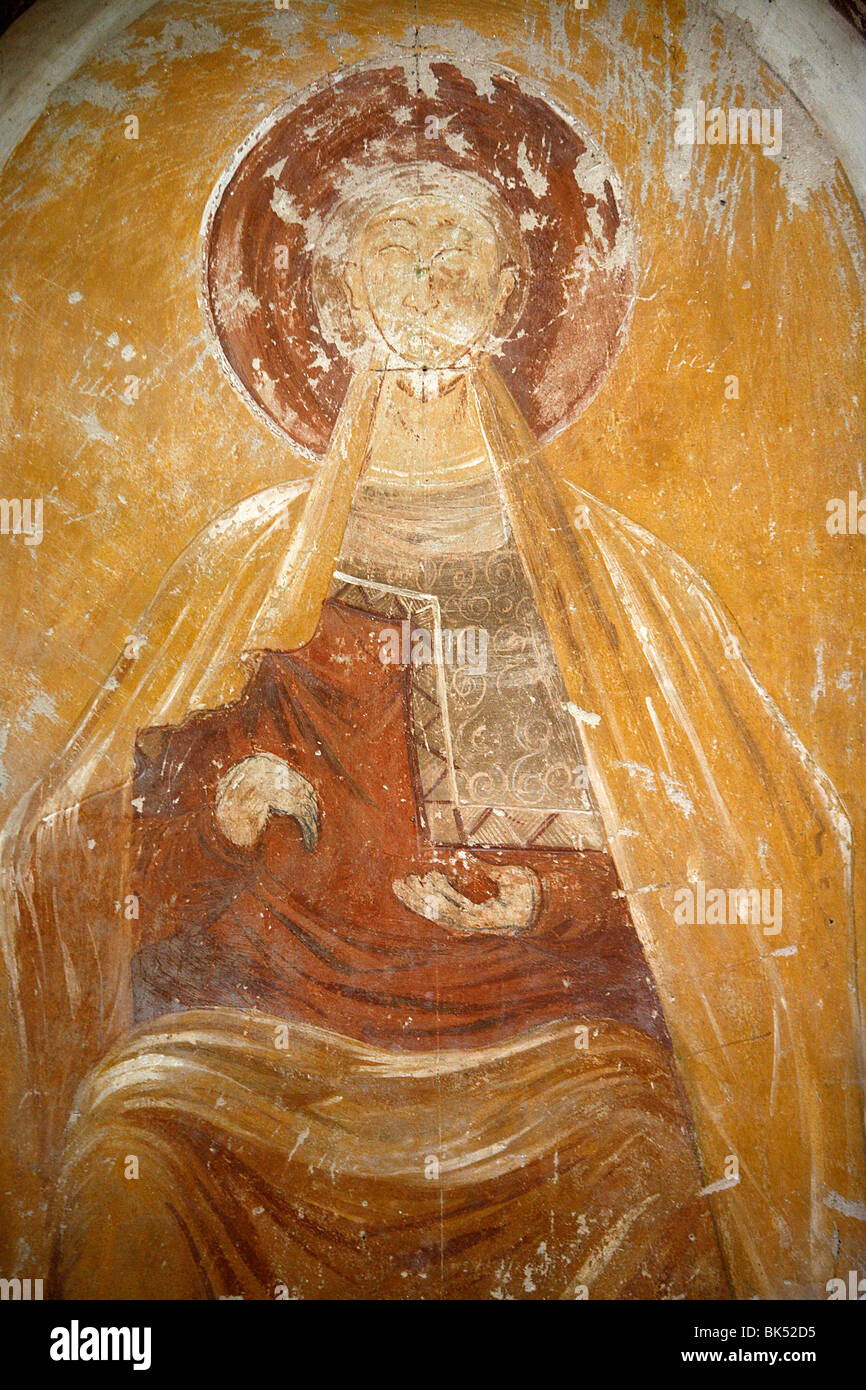 Romanesque painting in St. Savin Abbey, Saint-Savin-sur-Gartempe ...