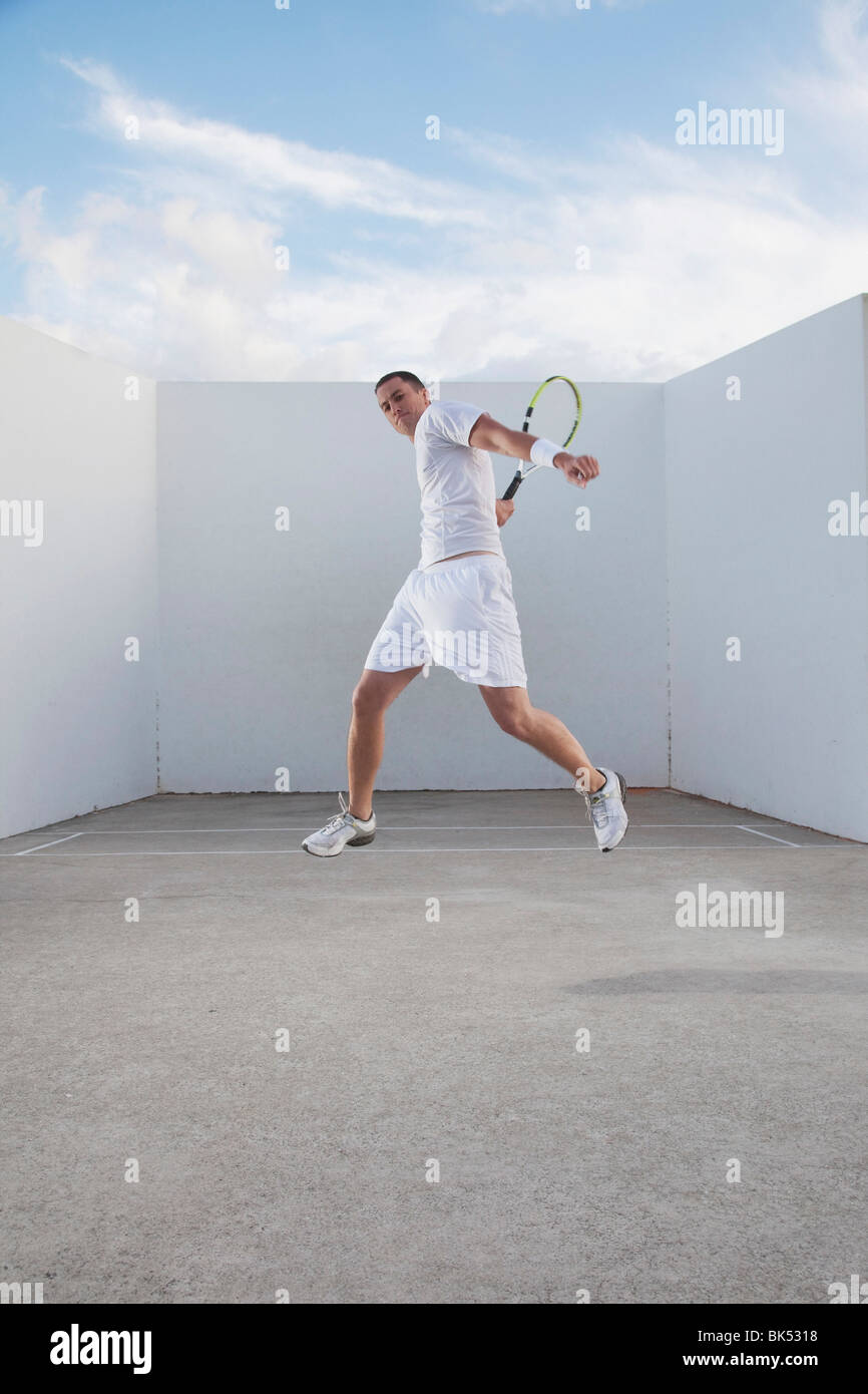 Man Playing Tennis Stock Photo - Alamy