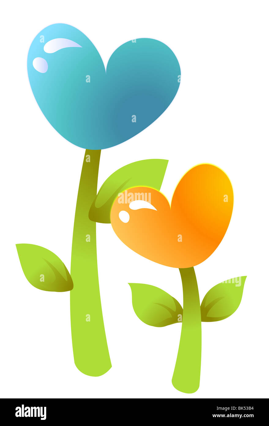 Heart tree clipart Cut Out Stock Images & Pictures - Alamy