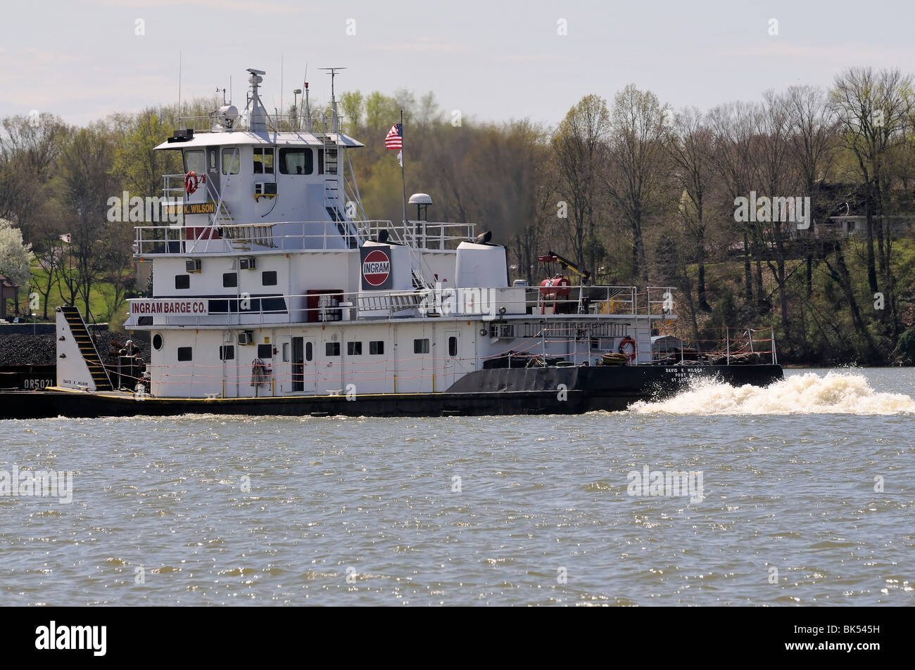 Coal barge on old hickory hi-res stock photography and images - Alamy