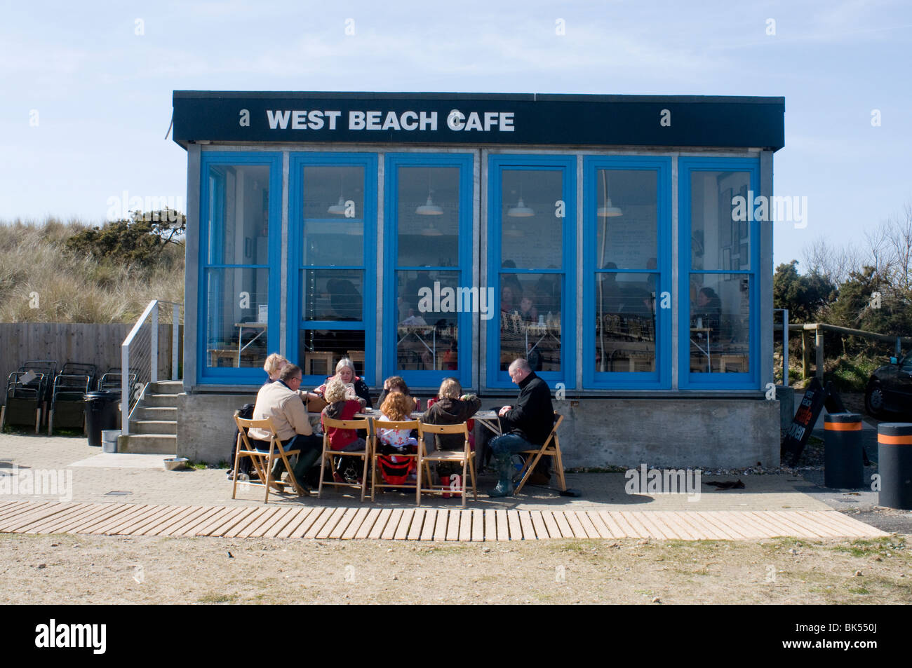 west beach café Littlehampton Sussex Stock Photo - Alamy