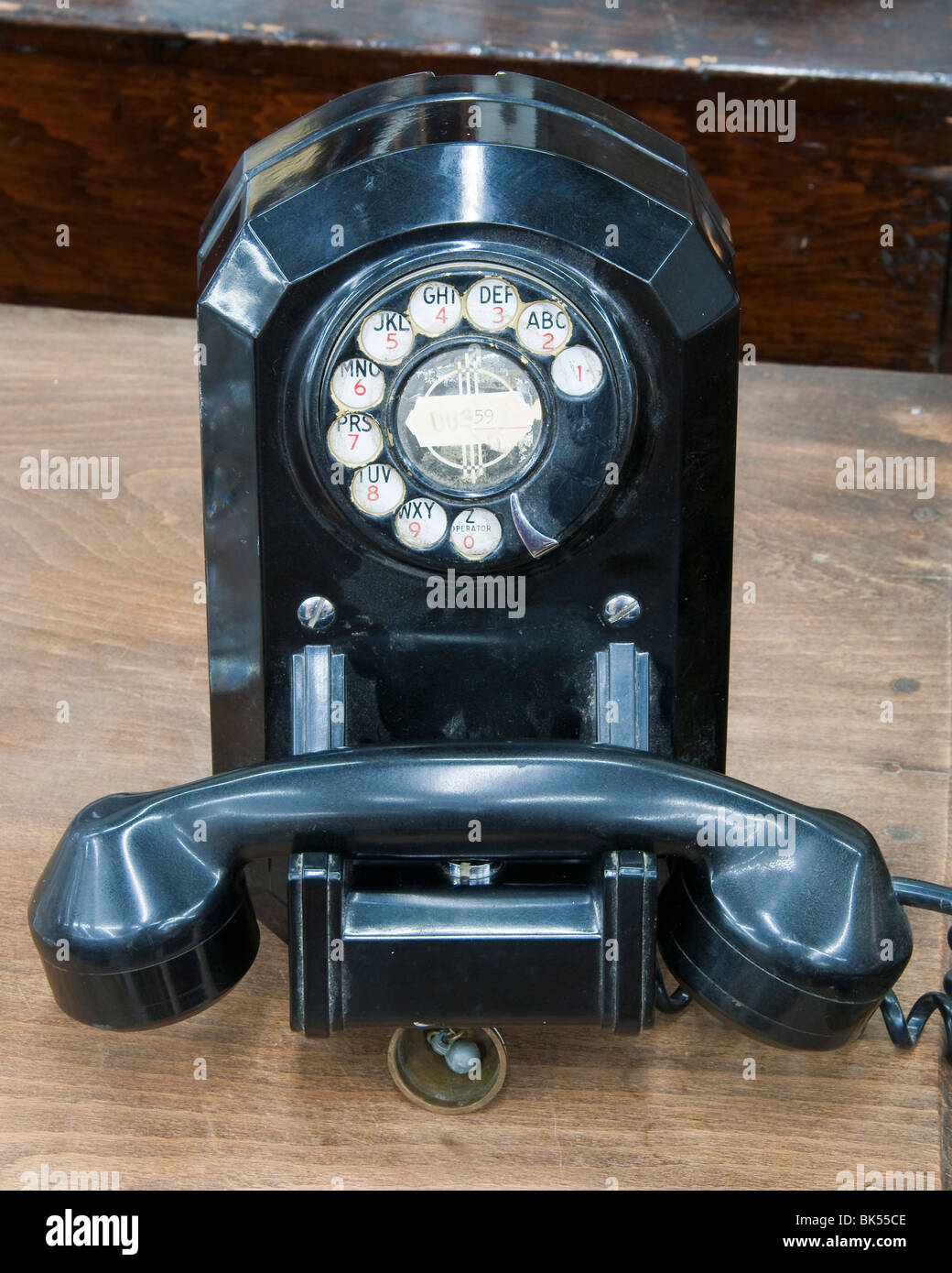 Old Fashioned Rotary Telephone Stock Photo - Alamy