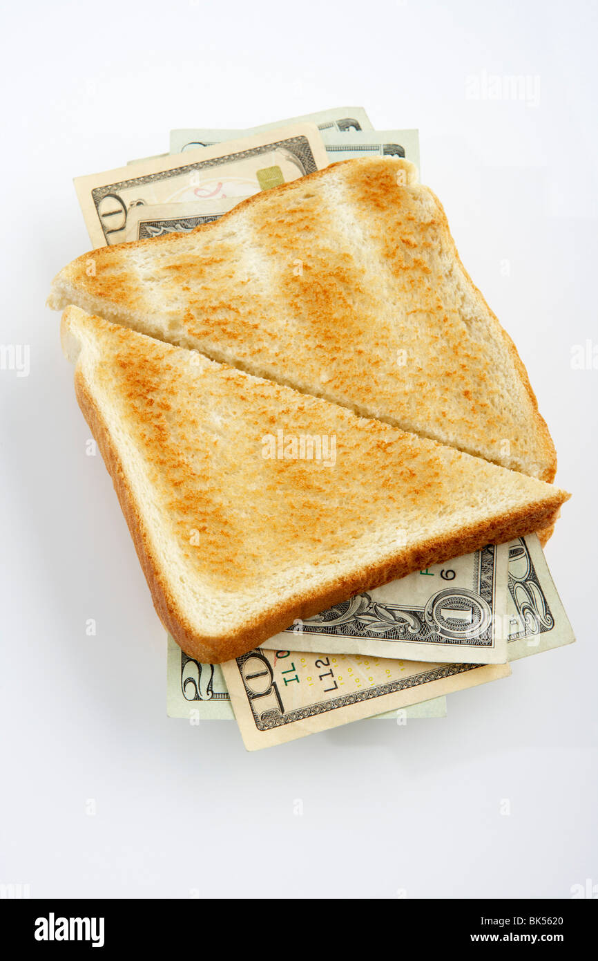Triangle sandwich top view hi-res stock photography and images - Alamy