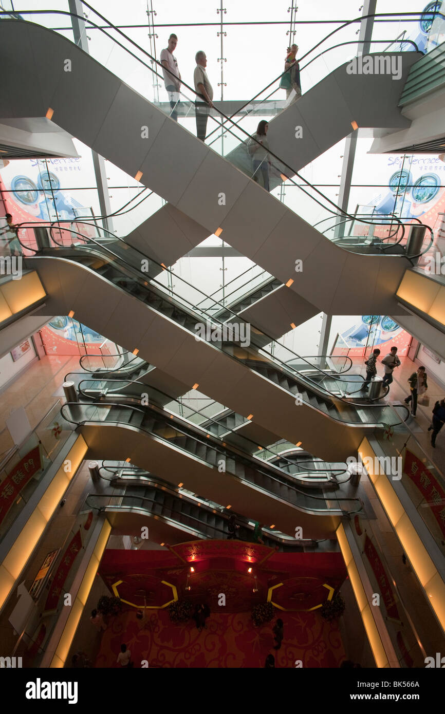 Escalators on the Peak above Hong Kong, China Stock Photo - Alamy