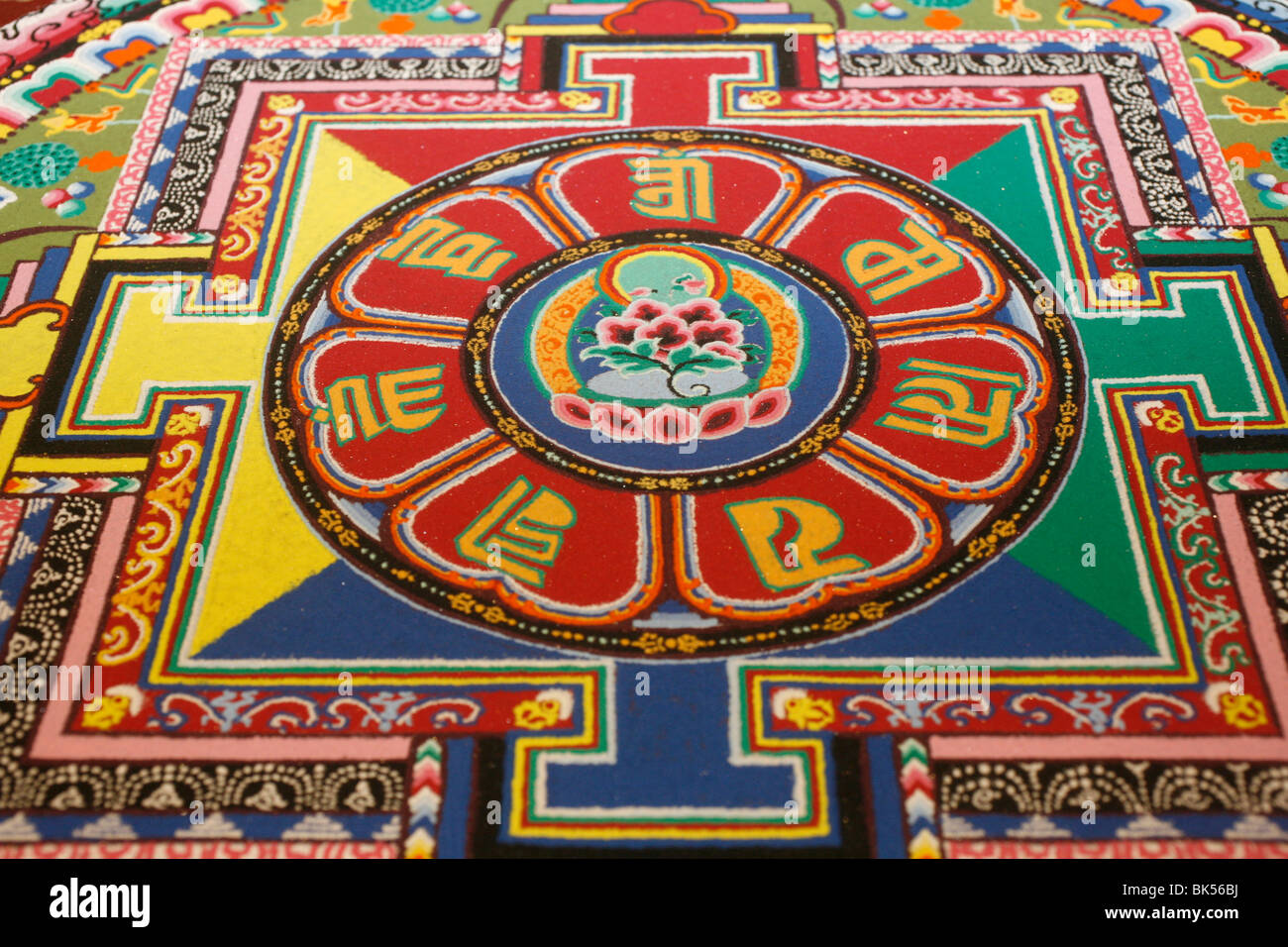 Mandala of compassion, Paris, Ile de France, France, Europe Stock Photo ...