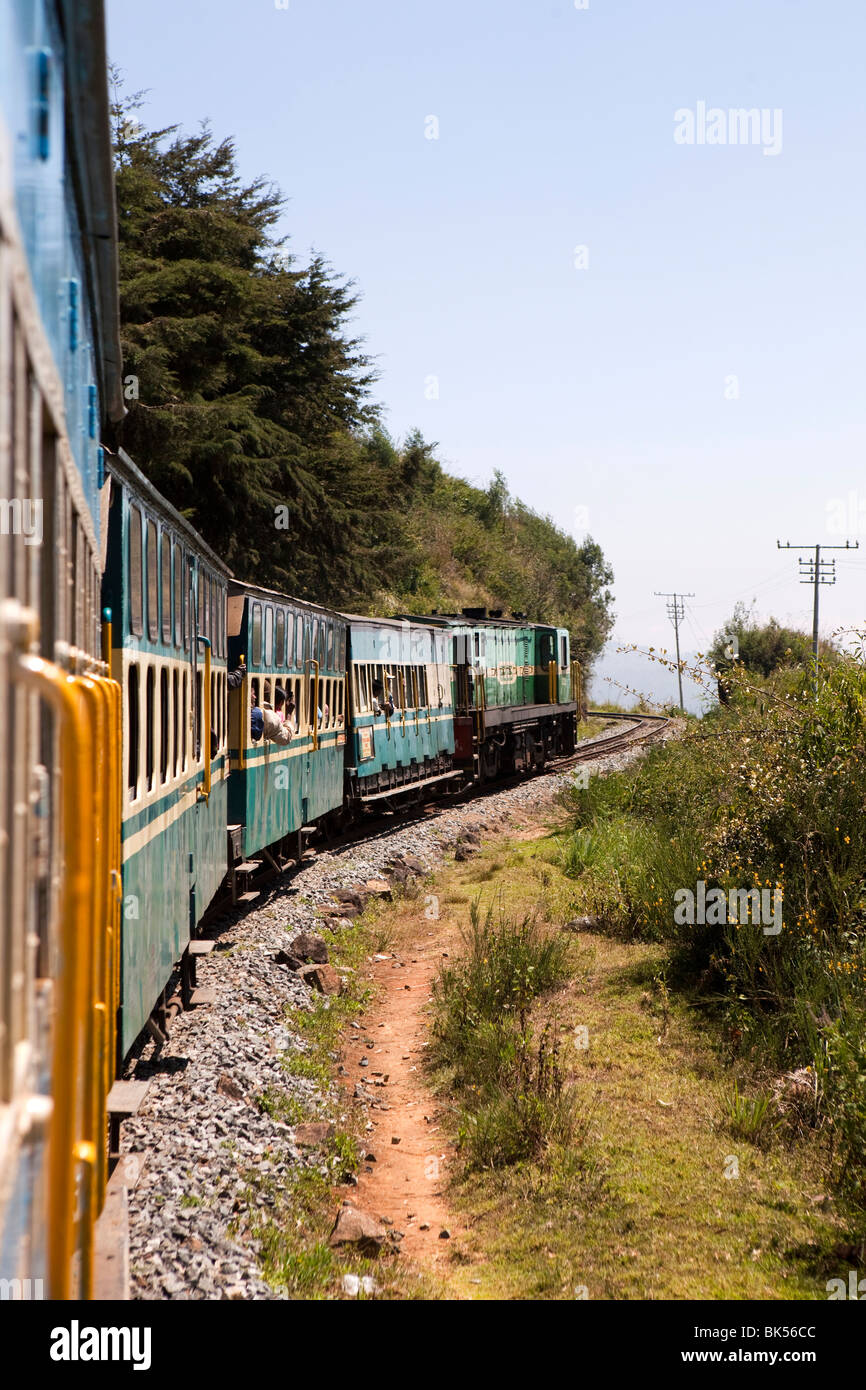 India, Tamil Nadu, Udhagamandalam (Ooty), Nilgiri Mountain Railway rack ...