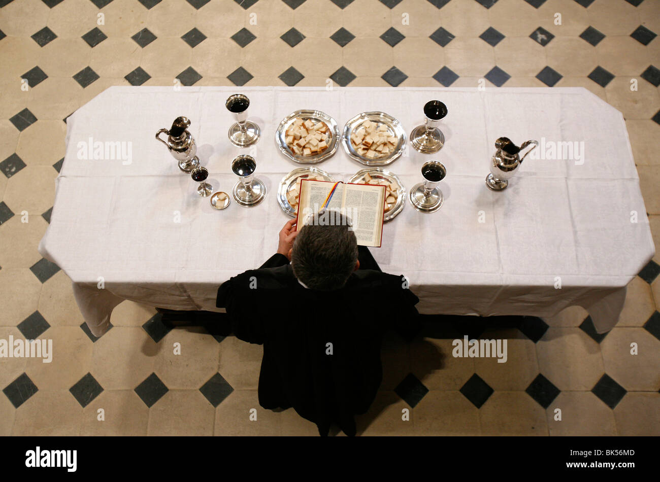 Protestant Eucharist, Paris, Ile de France, France, Europe Stock Photo ...