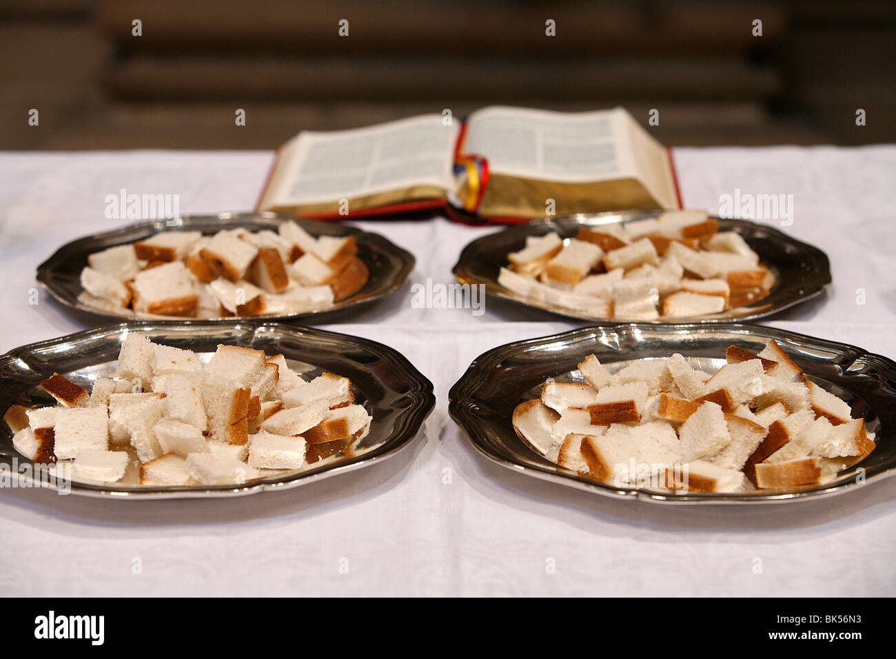 Protestant Eucharist, Paris, Ile de France, France, Europe Stock Photo ...
