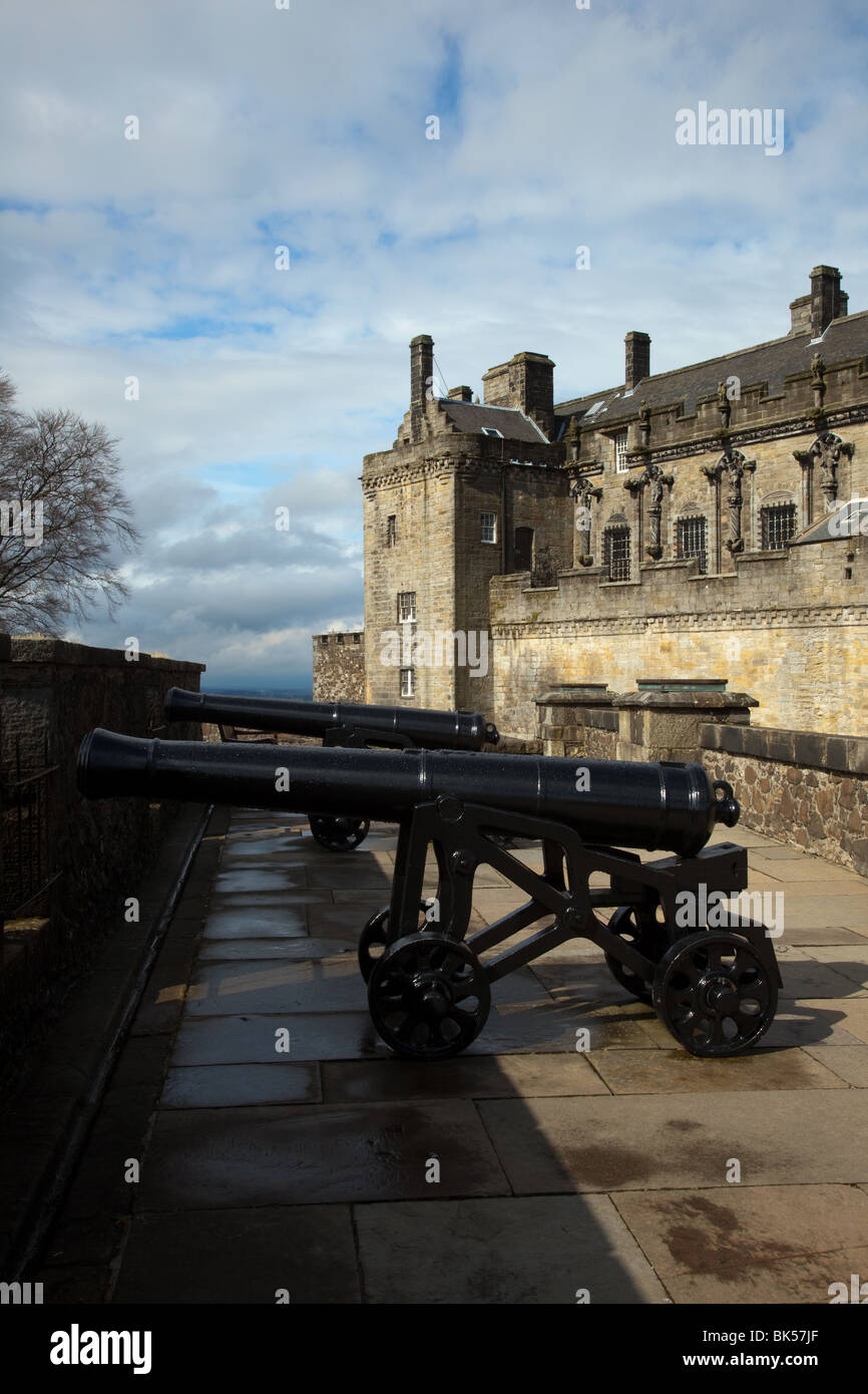 British Cannon at the Overport Battery, Stirling Castle, Scotland, UK ...