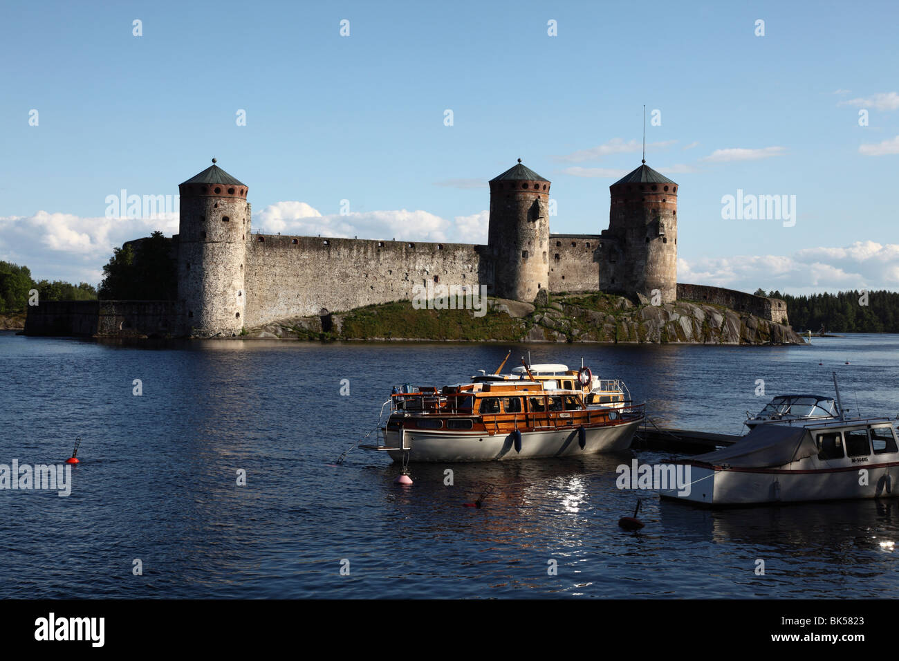 Olavinlinna castle in savonlinna hi-res stock photography and images ...