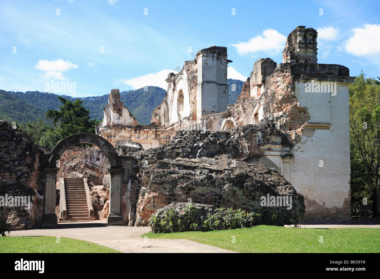 Ruins of the Church of La Recoleccion, destroyed by earthquake in 1700s ...