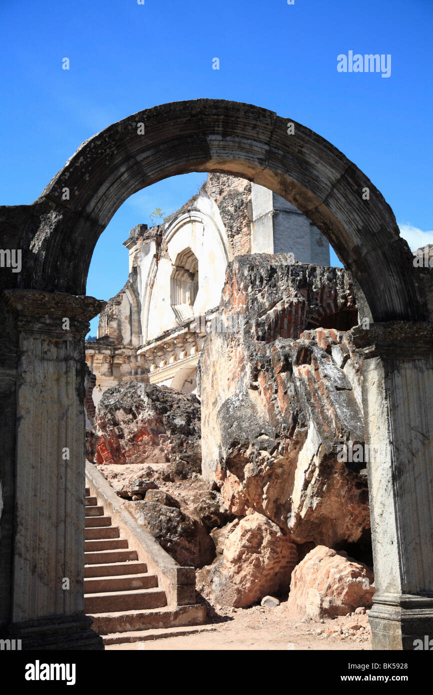 Ruins of the Church of La Recoleccion, destroyed by earthquake in 1700s ...