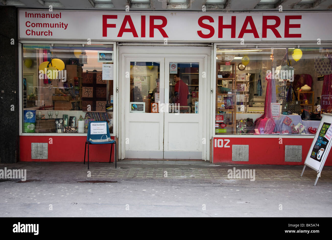Fair Share charity shop, Berwick Street, London Stock Photo - Alamy