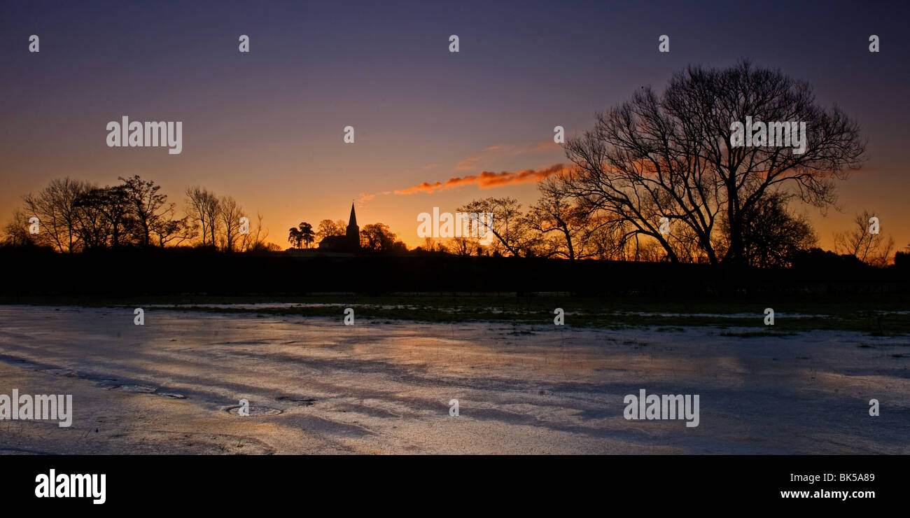 Dawn at Harrold and Odell Country Park, Bedfordshire Stock Photo - Alamy