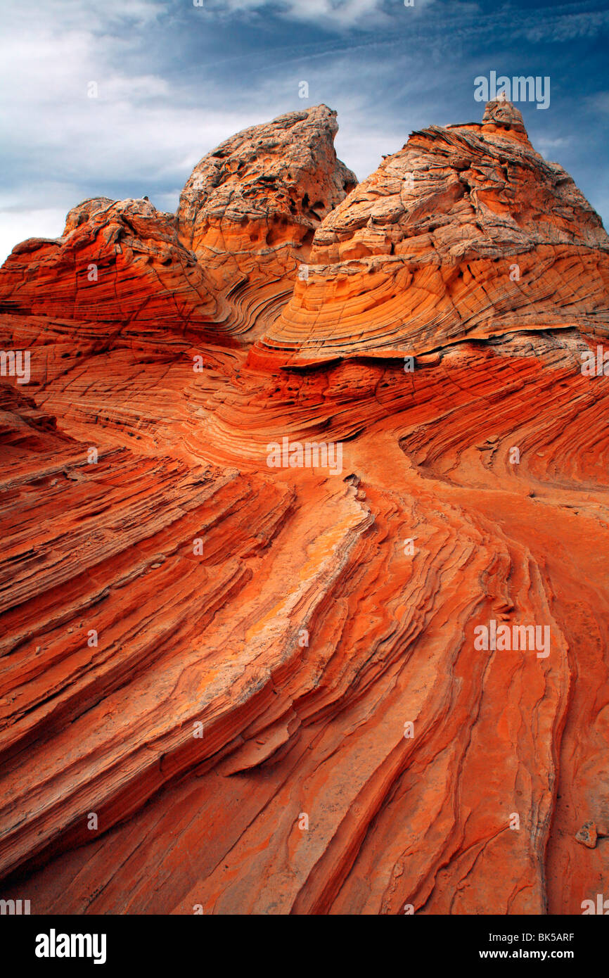 USA, Arizona, Paria Plateau, White Pockets, Sandstone formations Stock ...