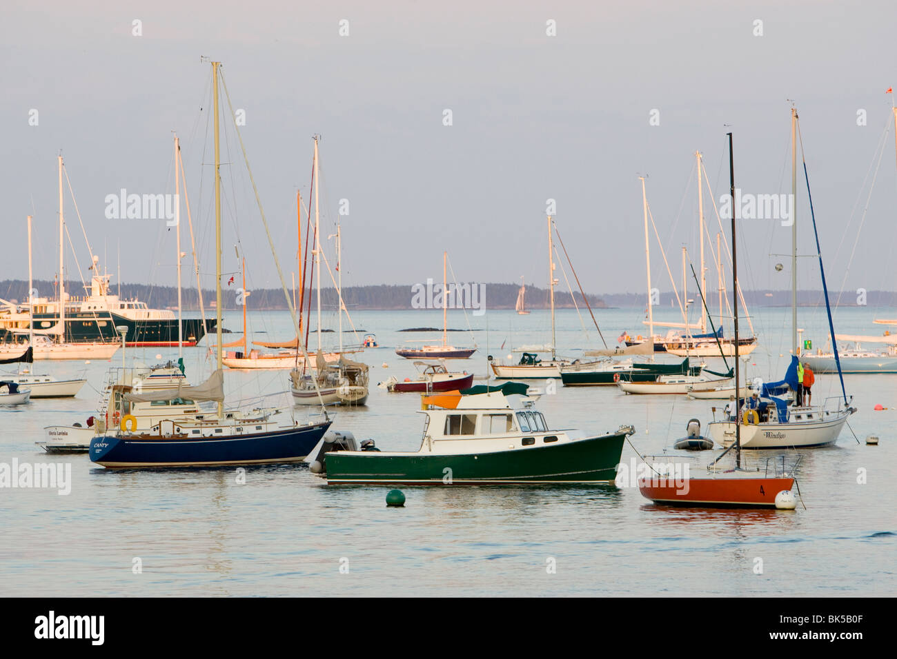 Camden Harbour in Camden Maine Stock Photo - Alamy