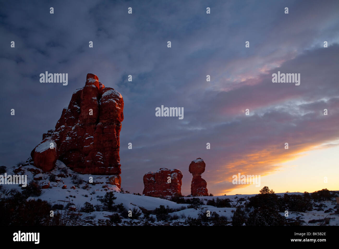 Utah arches national park united states balanced rock geological ...