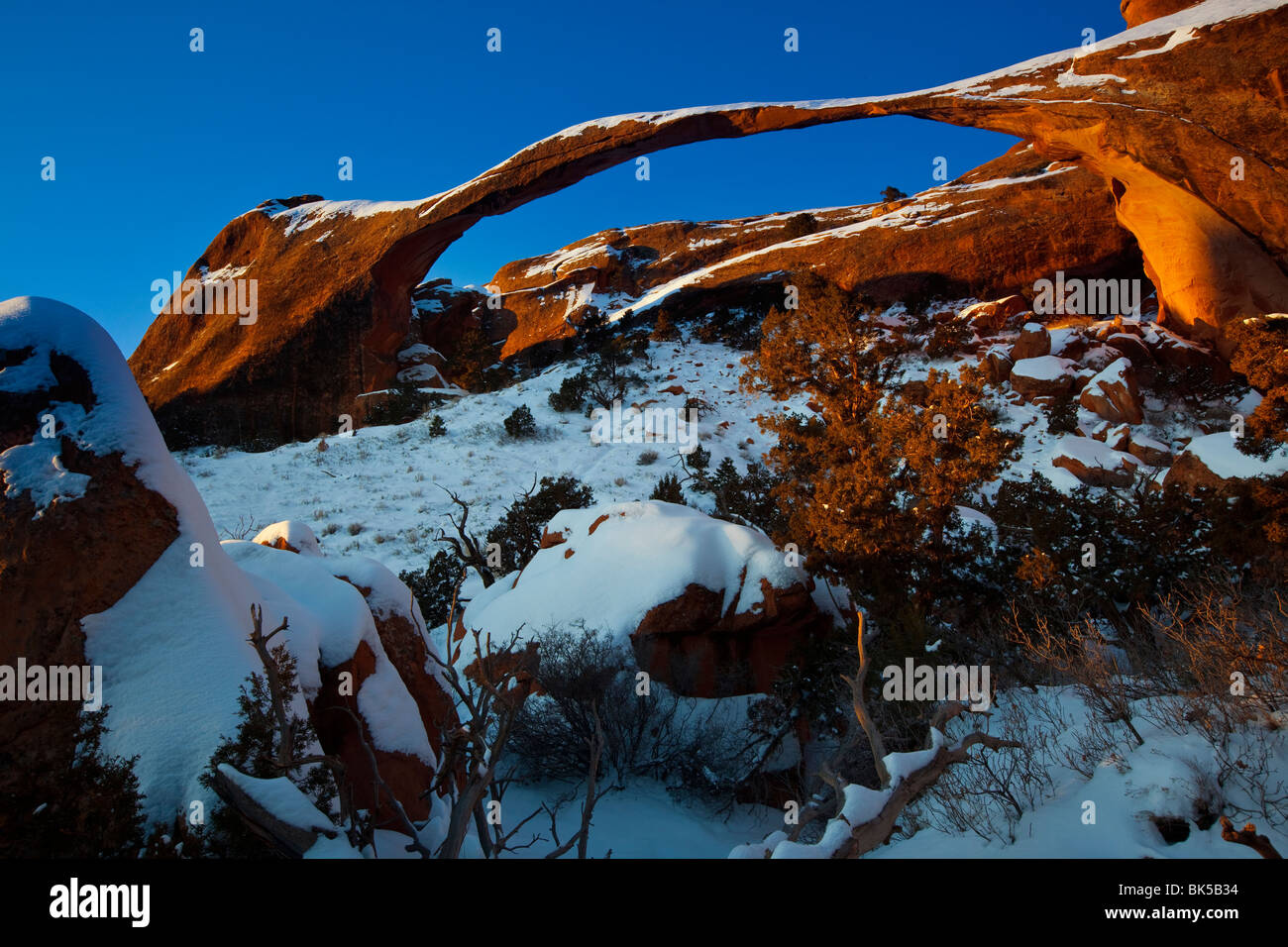 USA, Utah, Arches National Park, Landscape Arch Stock Photo - Alamy