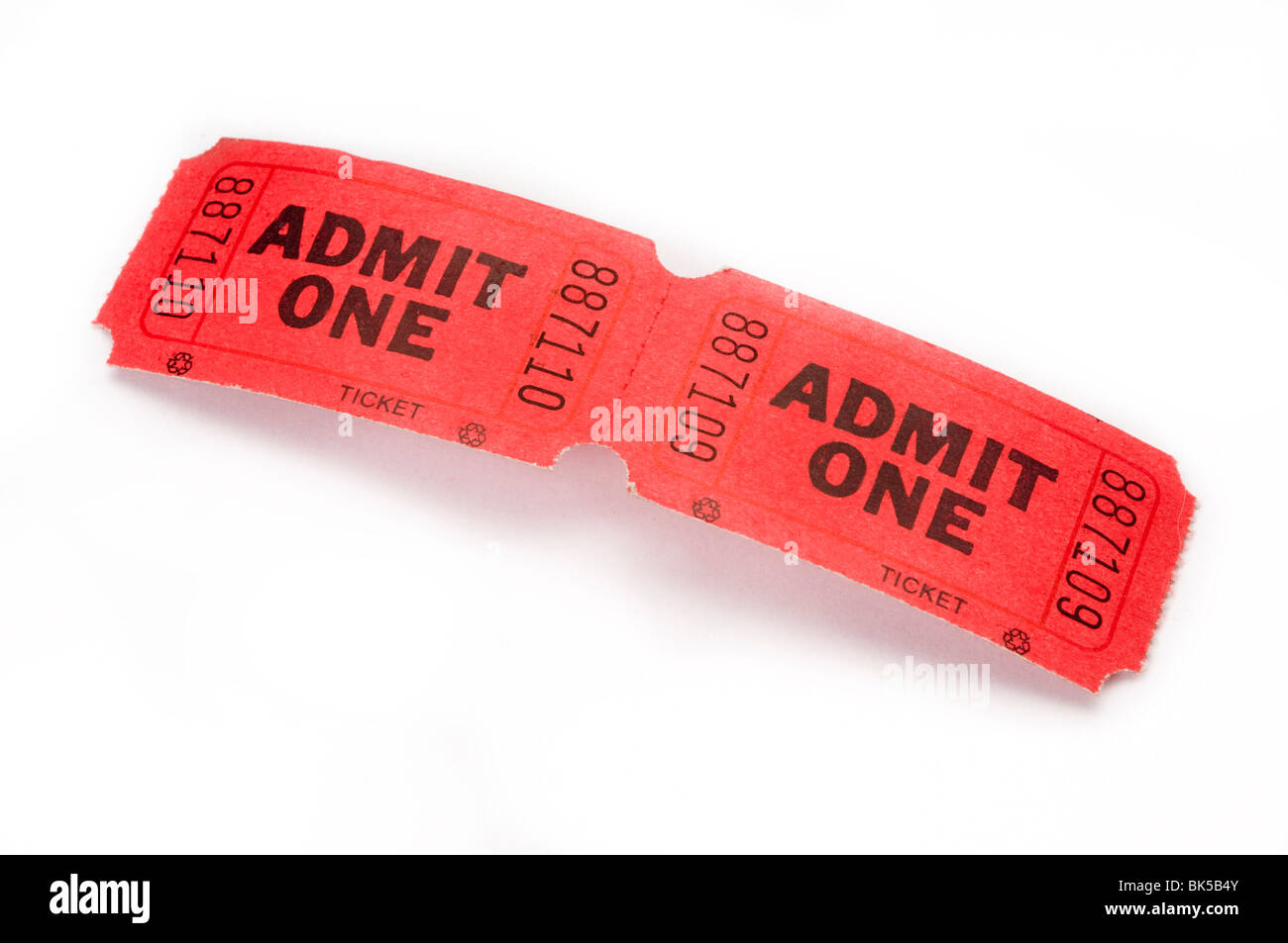red movie event tickets Stock Photo - Alamy