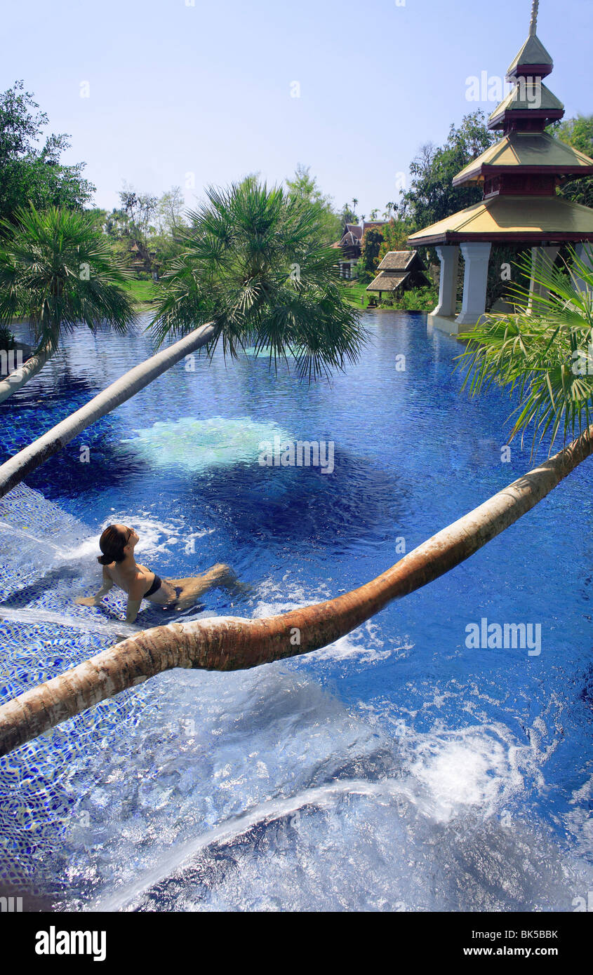 Thai woman swimming pool hi-res stock photography and images - Alamy