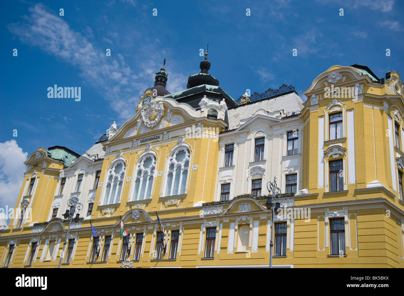 The ornate Town Hall, Pecs, Hungary, Europe Stock Photo - Alamy
