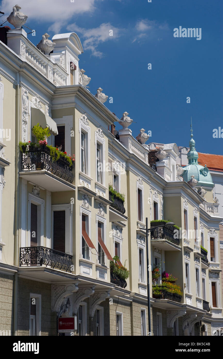 Restored buildings in the old town of Belgrade, Serbia, Europe Stock ...