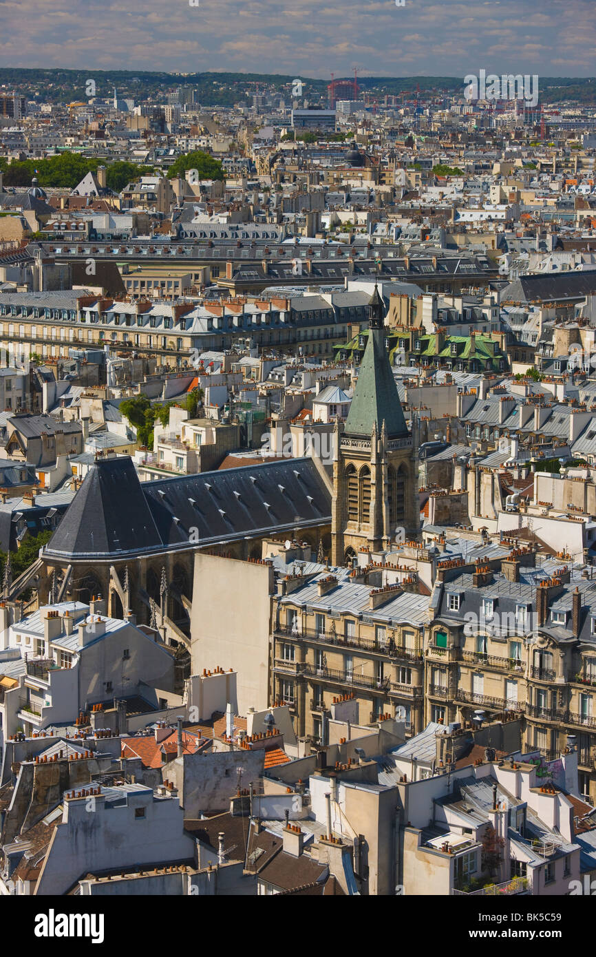 Elevated view of Buildings, Paris, France Stock Photo - Alamy
