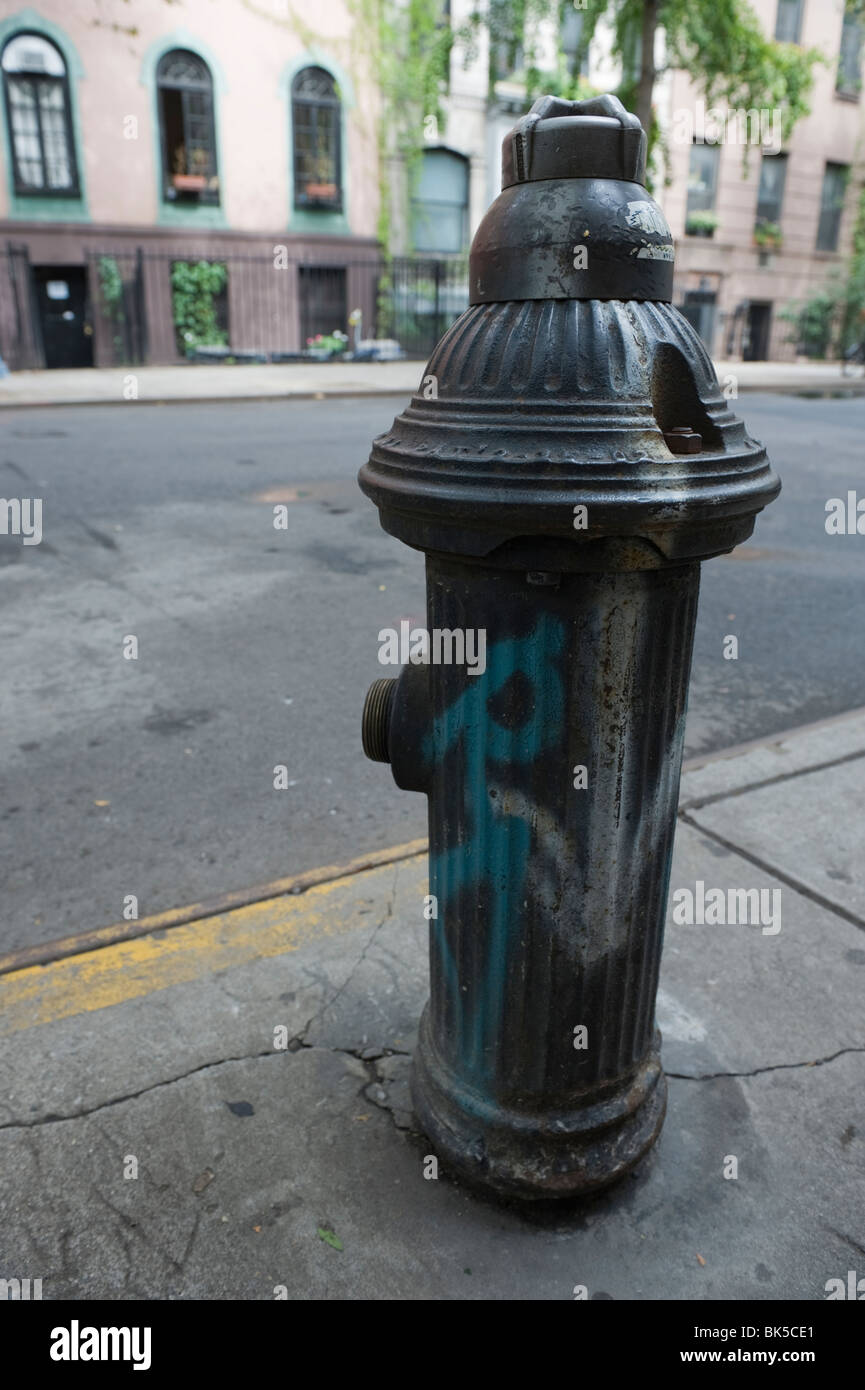 American fire hydrant on the pavement in New York City, USA Stock Photo ...