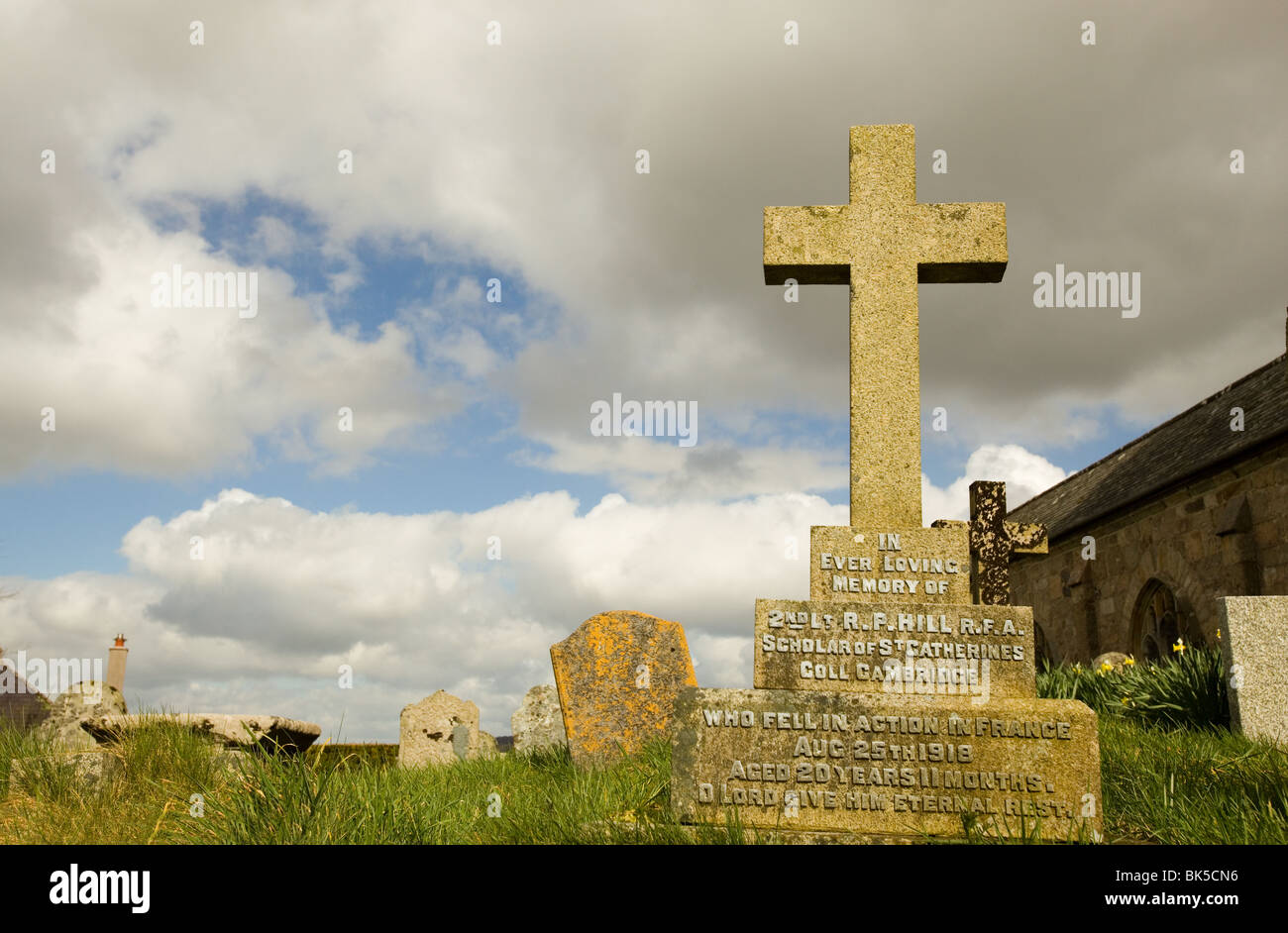 English churchyard showing grave young hi-res stock photography and ...