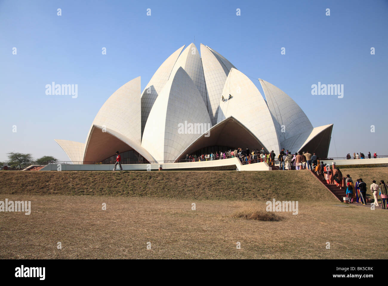 Lotus flower temple, Bahai Temple, New Delhi, India, Asia Stock Photo ...