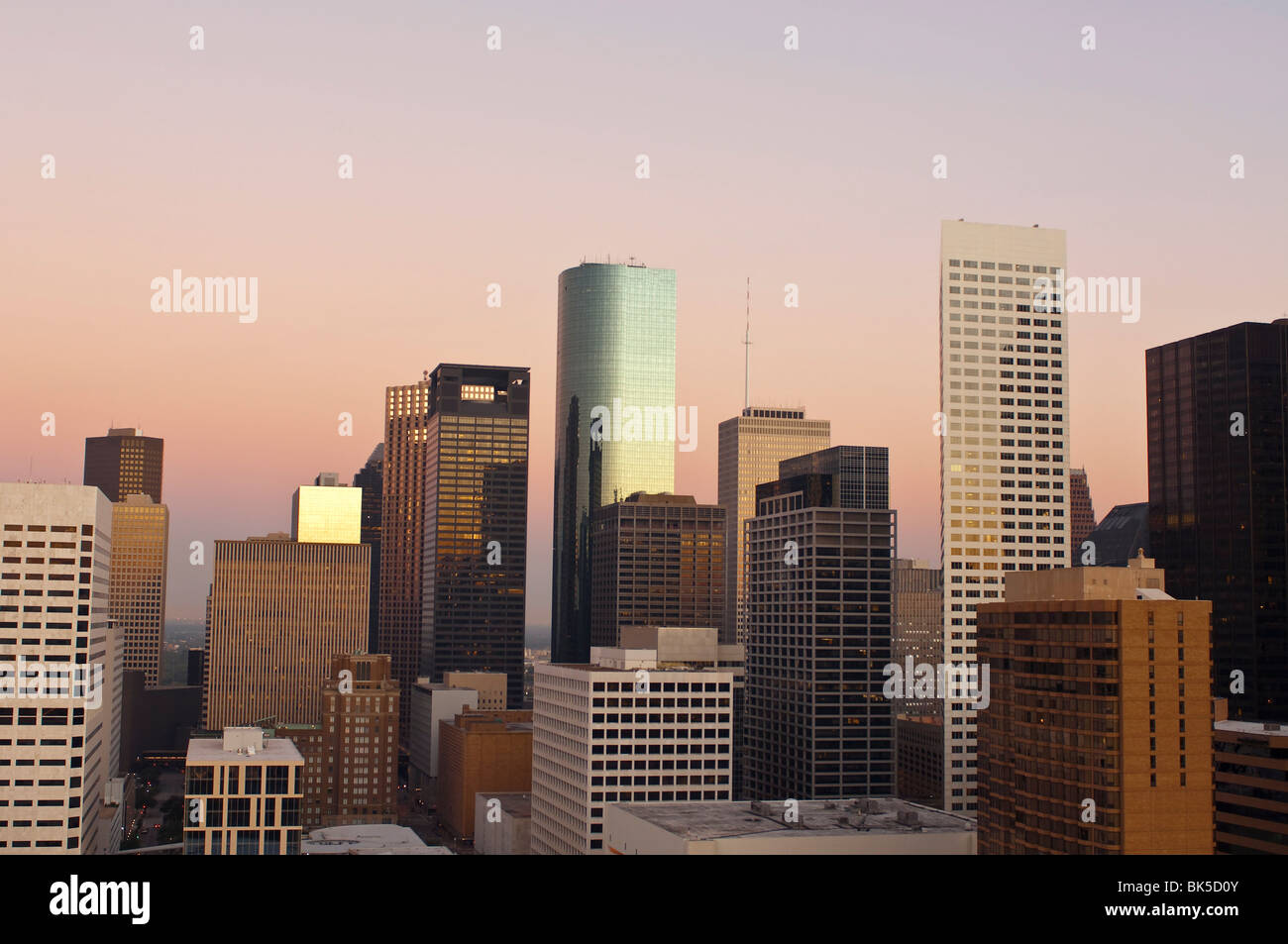 Houston skyline sunrise hi-res stock photography and images - Alamy