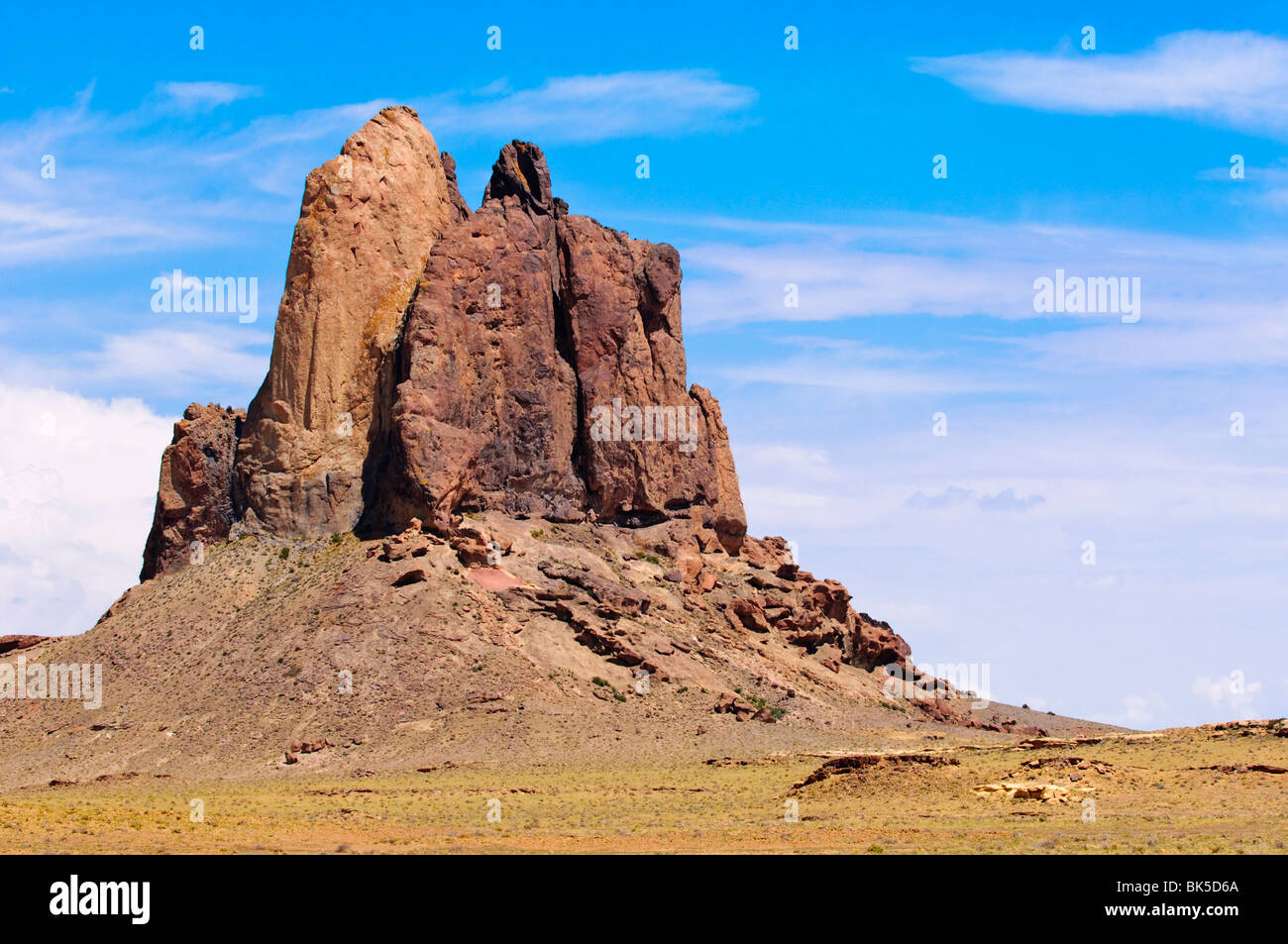 High desert scenery near Shiprock, New Mexico, United States of America ...