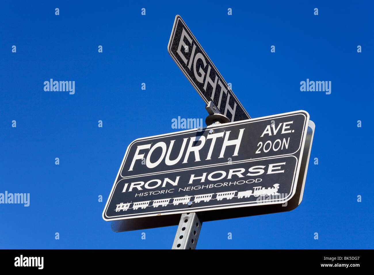 Street signs, 4th Avenue Shopping District, Tucson, Pima County ...