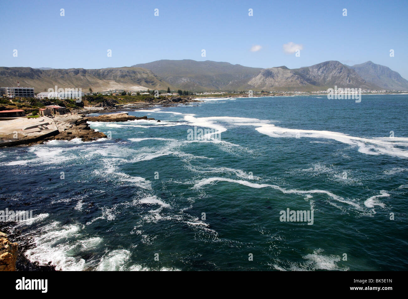 The Old Harbour at Hermanus a seaside resort known for whale watching ...