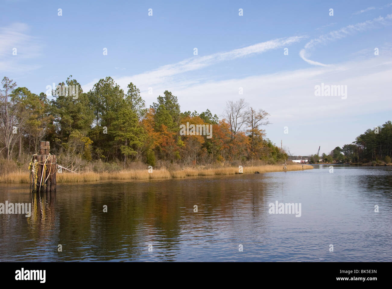 Southern Branch of the Elizabeth River approaching Great Bridge ...