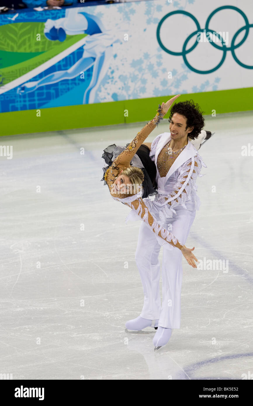 Tanith Belbin and Benjamin Agosto (USA) competing in the Figure Skating ...
