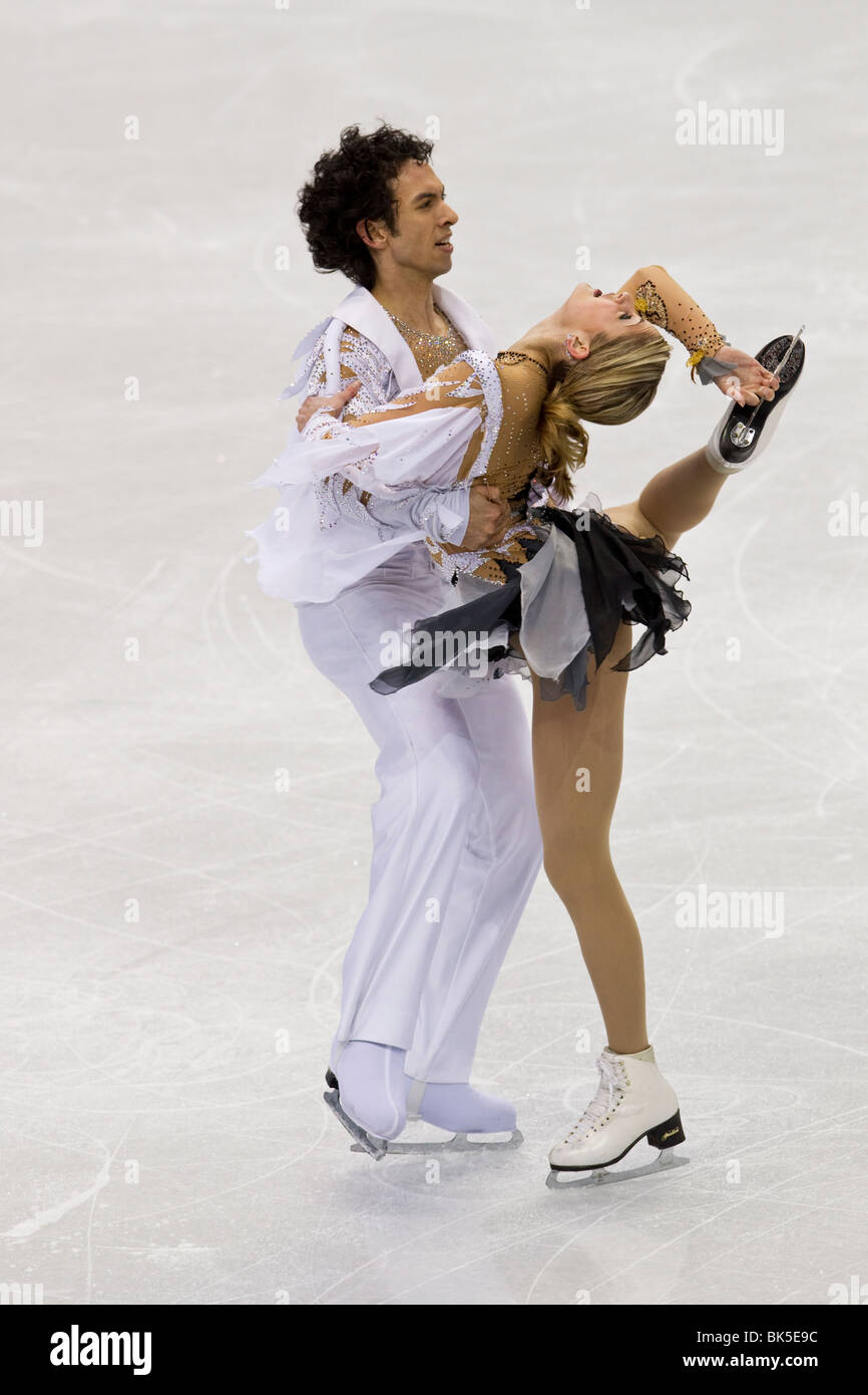 Tanith Belbin and Benjamin Agosto (USA) competing in the Figure Skating ...