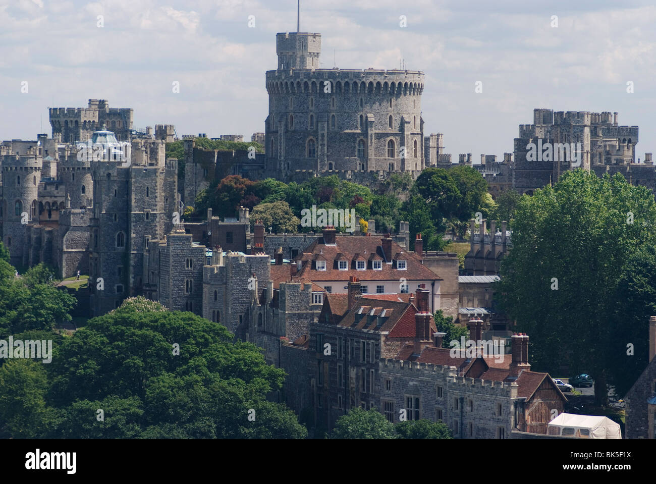 Aerial view, Windsor Castle, Windsor, Berkshire, England, United ...