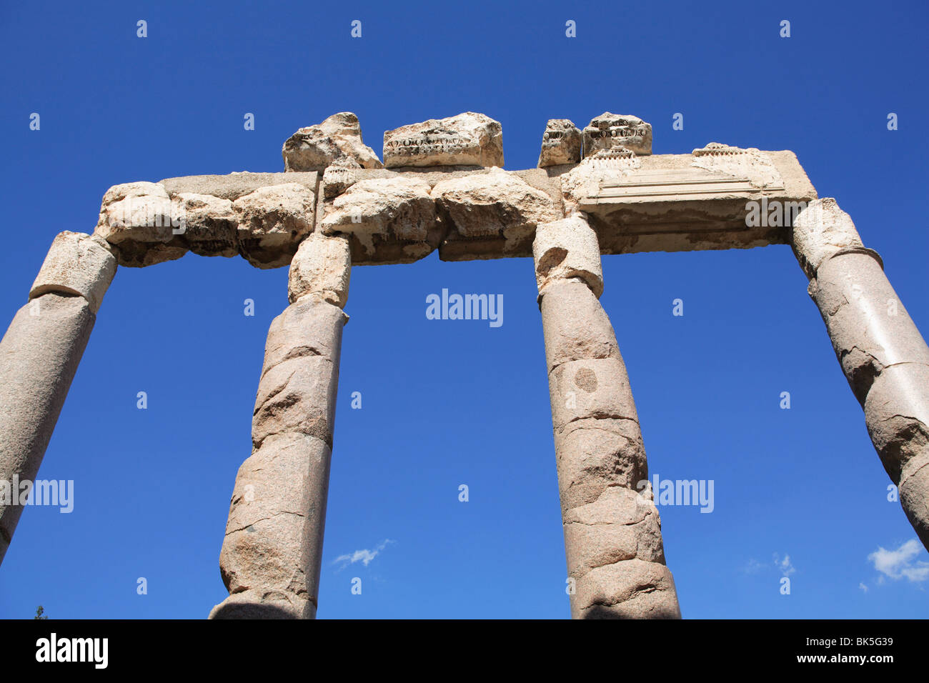 Columns, Baalbek Temple complex, UNESCO World Heritage Site, Bekka ...