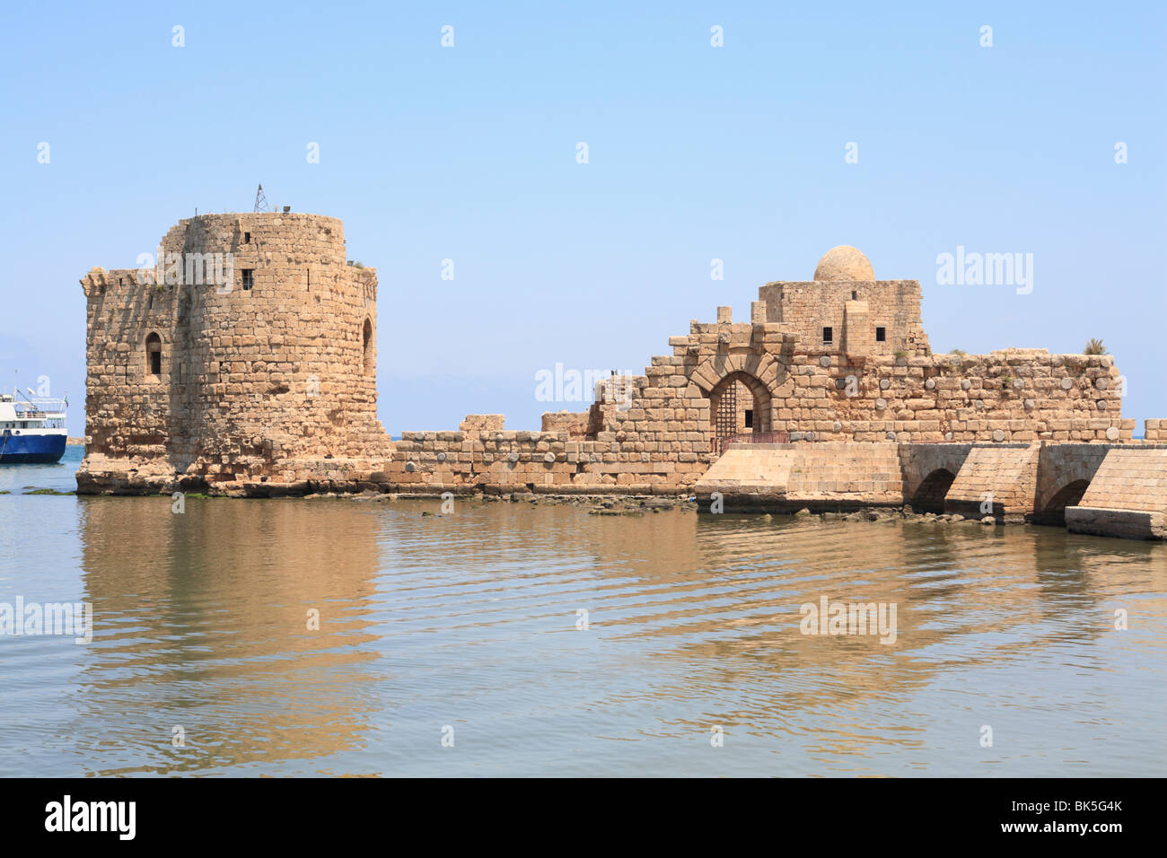 Crusader Sea Castle, Sidon, Lebanon, Middle East Stock Photo - Alamy