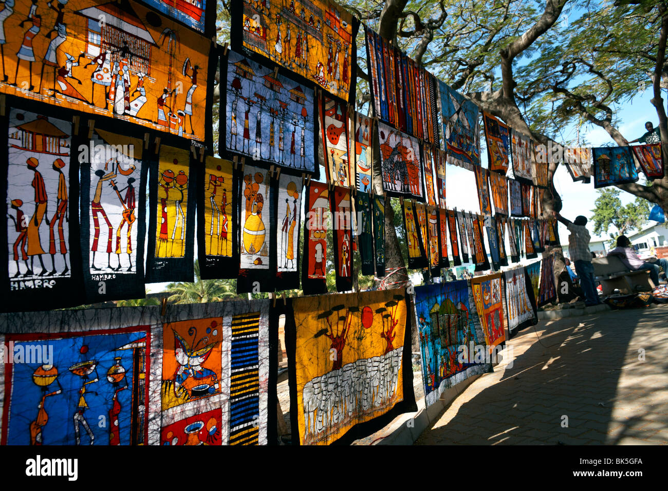 African artwork for sale at Maputo's Craft Market, Maputo, Mozambique ...