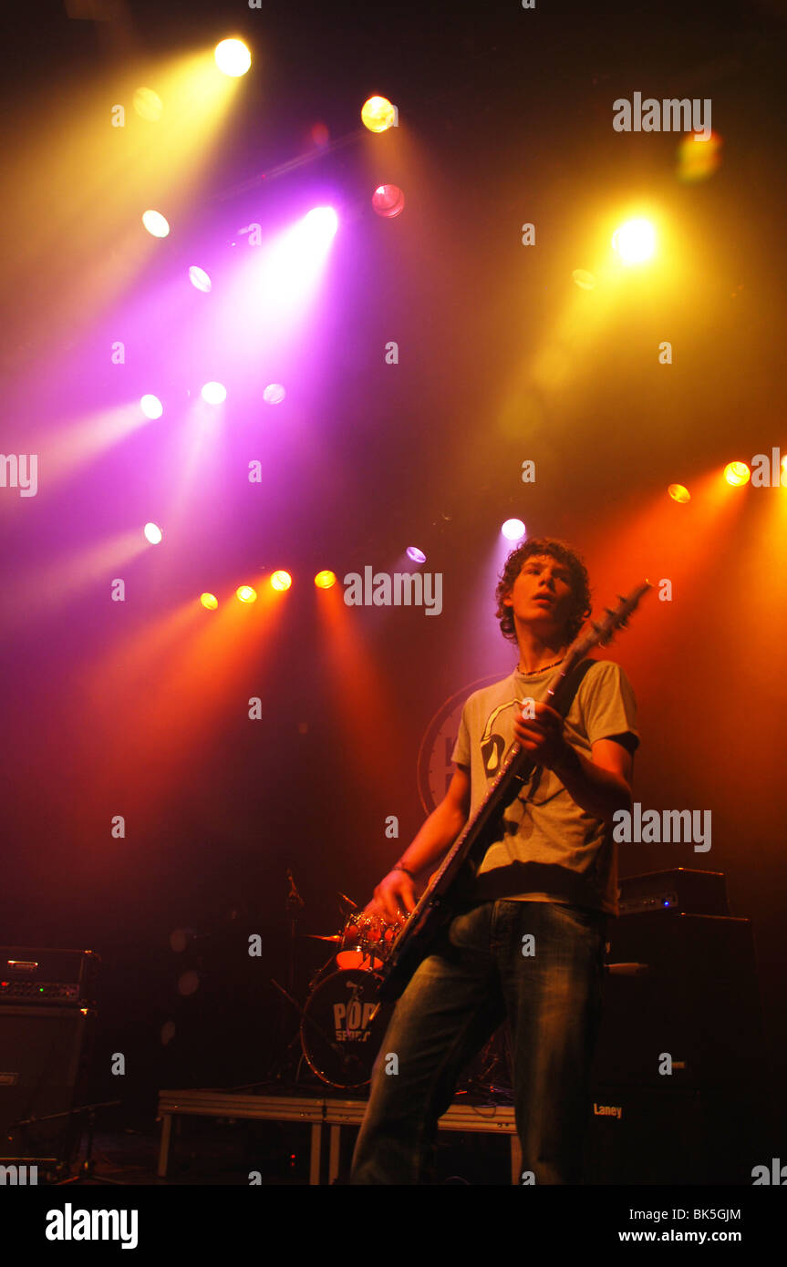 young rock musician on stage Stock Photo - Alamy