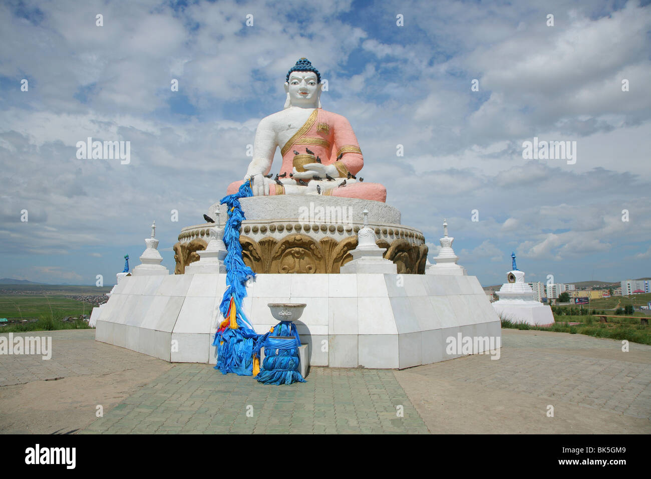 Low angle view of a statue of Buddha, Darkhan, Mongolia Stock Photo - Alamy
