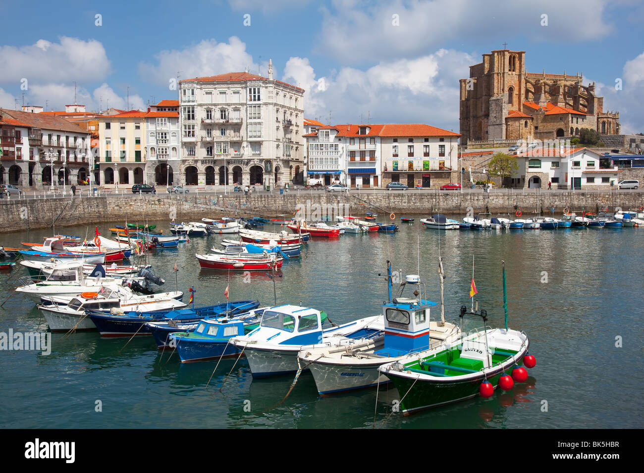 Port of Castro Urdiales, Cantabria, Spain Stock Photo - Alamy