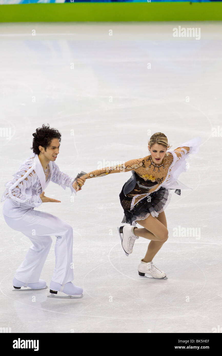 Tanith Belbin and Benjamin Agosto (USA) competing in the Figure Skating ...